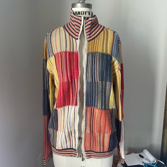 carlo colucci | Jackets & Coats | Carlo Colucci Italian Knit Zip Up ...